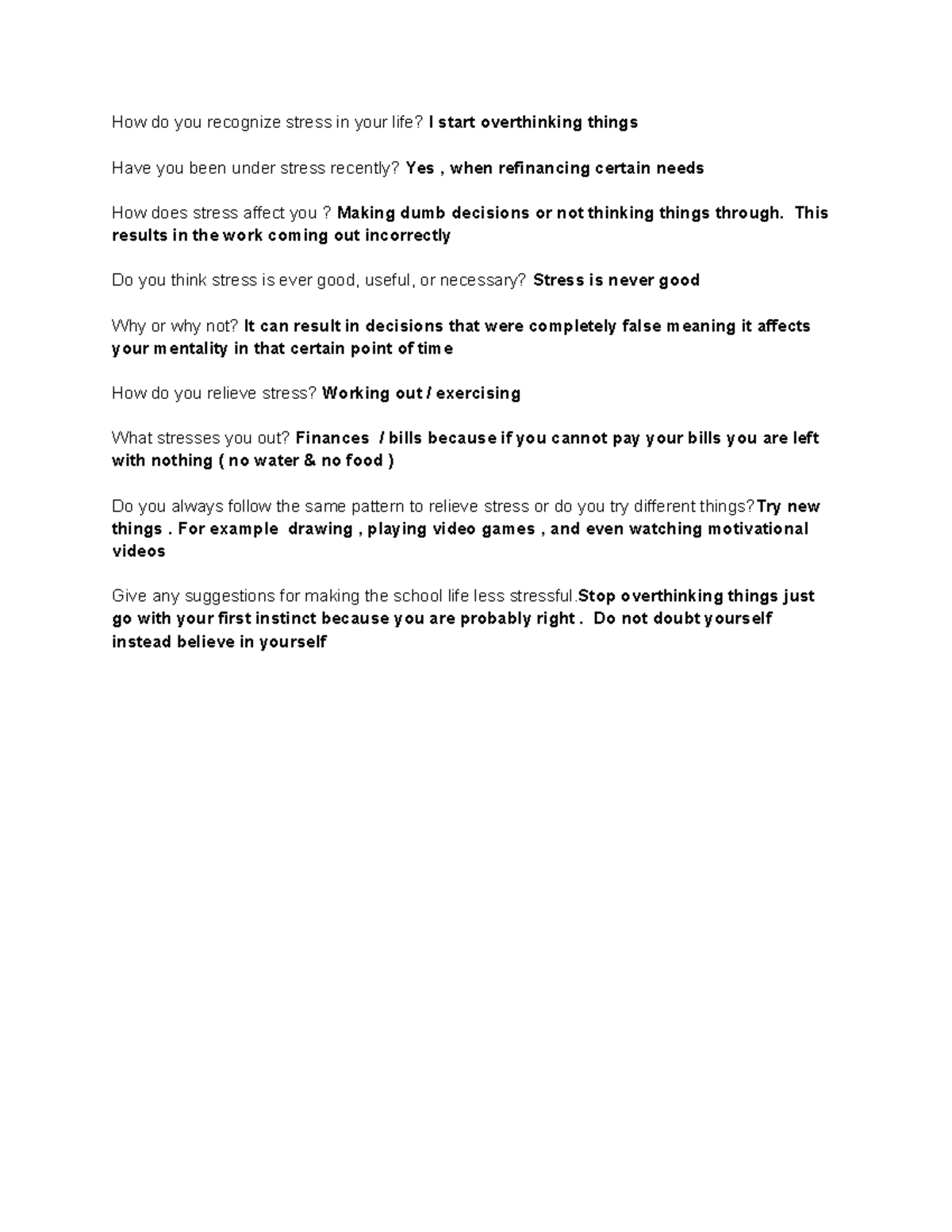 Stress Questions And Answers - How do you recognize stress in your life ...