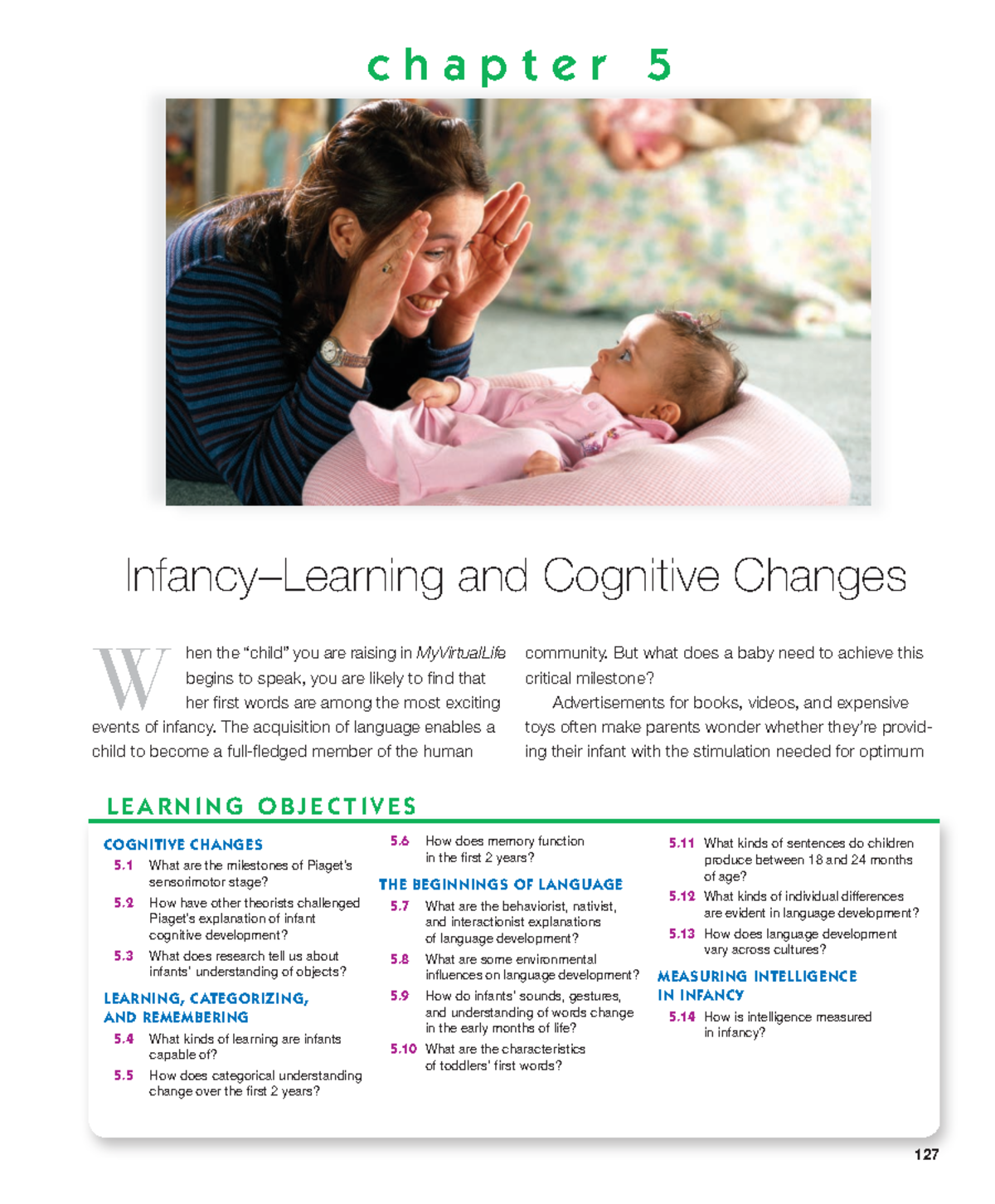 Psych 101 - Chapter 5: Language & Cognitive Development in Infancy ...