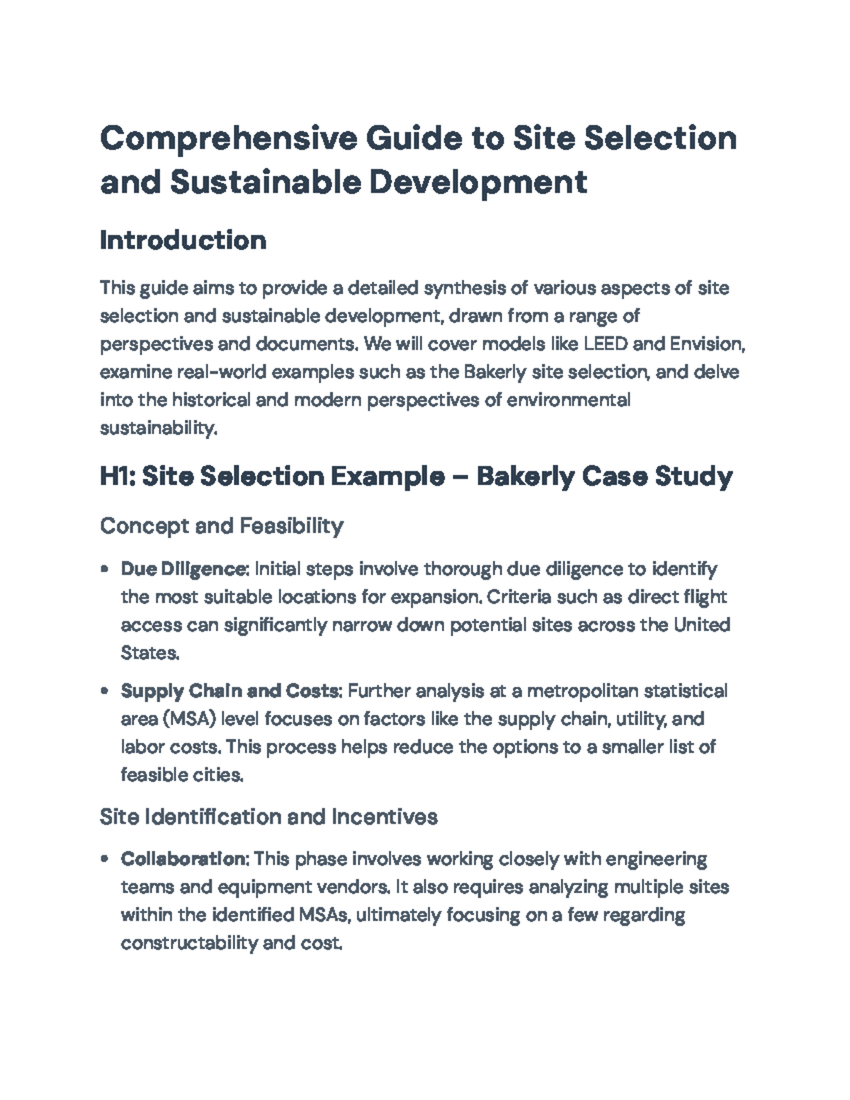 Comprehensive Guide on Site Selection & Sustainable Development ...