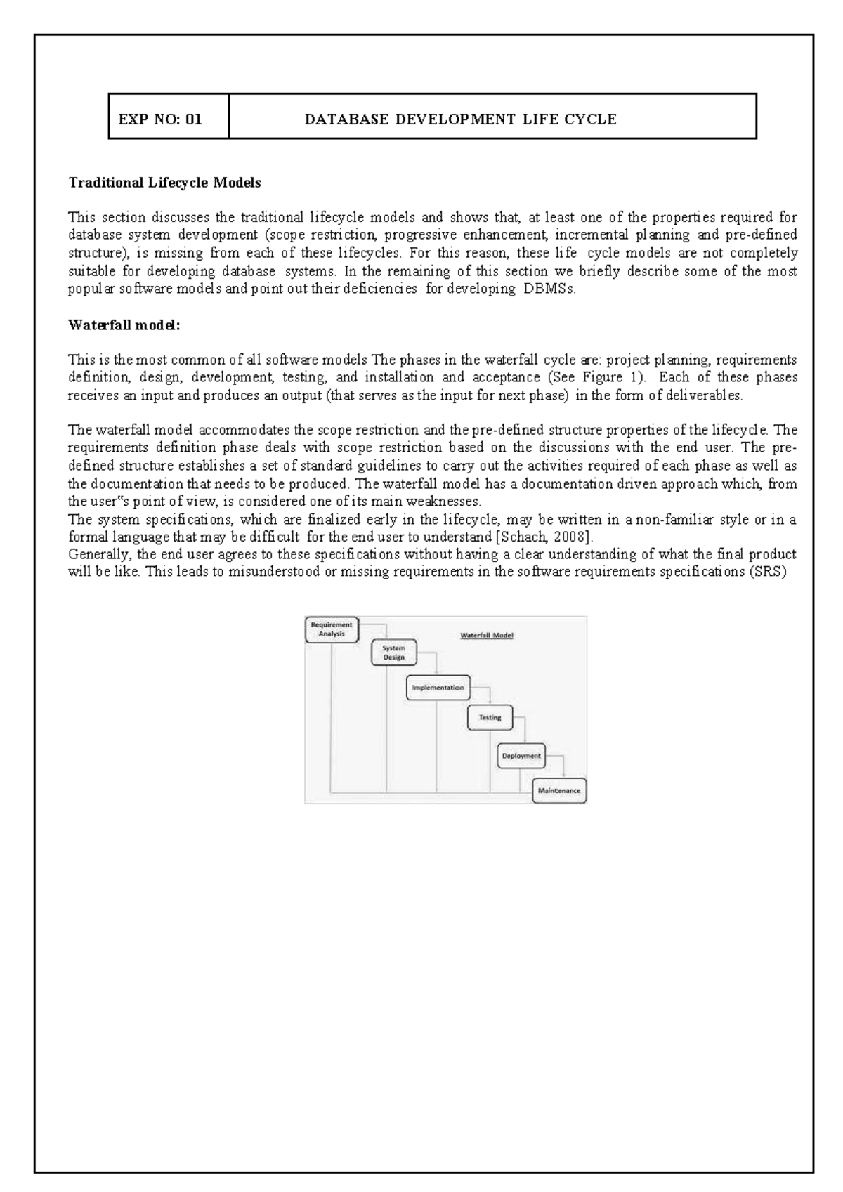 AD3381 LAB - Database Development Lifecycle & SQL Operations Manual - Studocu