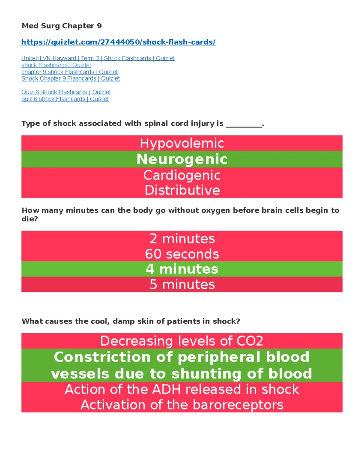 Final Exam: VATI Medical Surgical Assessment Study Guide - Studocu