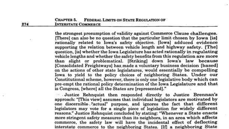 274 CHAPTER 5: FEDERAL LIMITS ON STATE REGULATION OF INTERSTATE ...