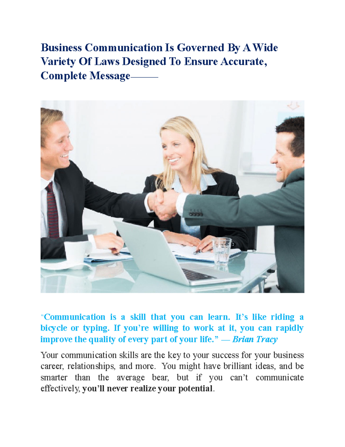 Business Communication Assignment hillol sir - Business Communication ...