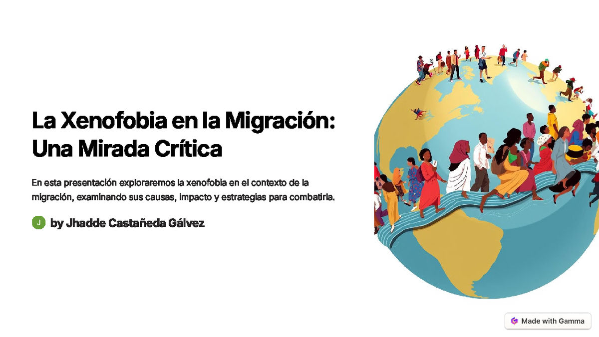 La Xenofobia en la Migracion Una Mirada Critica - La Xenofobia en la ...