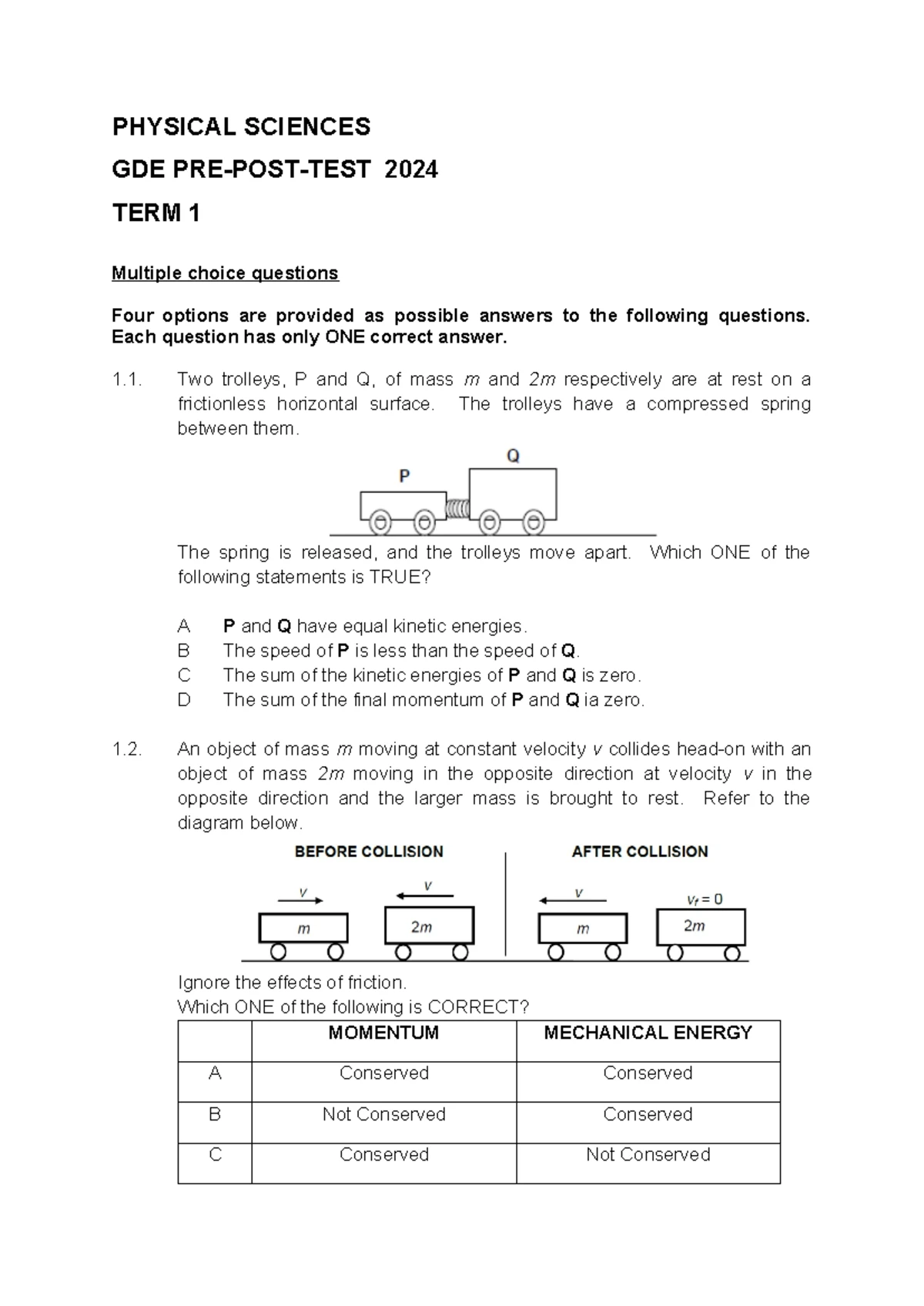 Gr 12 term 2 2018 ps practical booklet a - PHYSICAL SCIENCES Practical Booklet A GRADE 12 TERM 2 ...