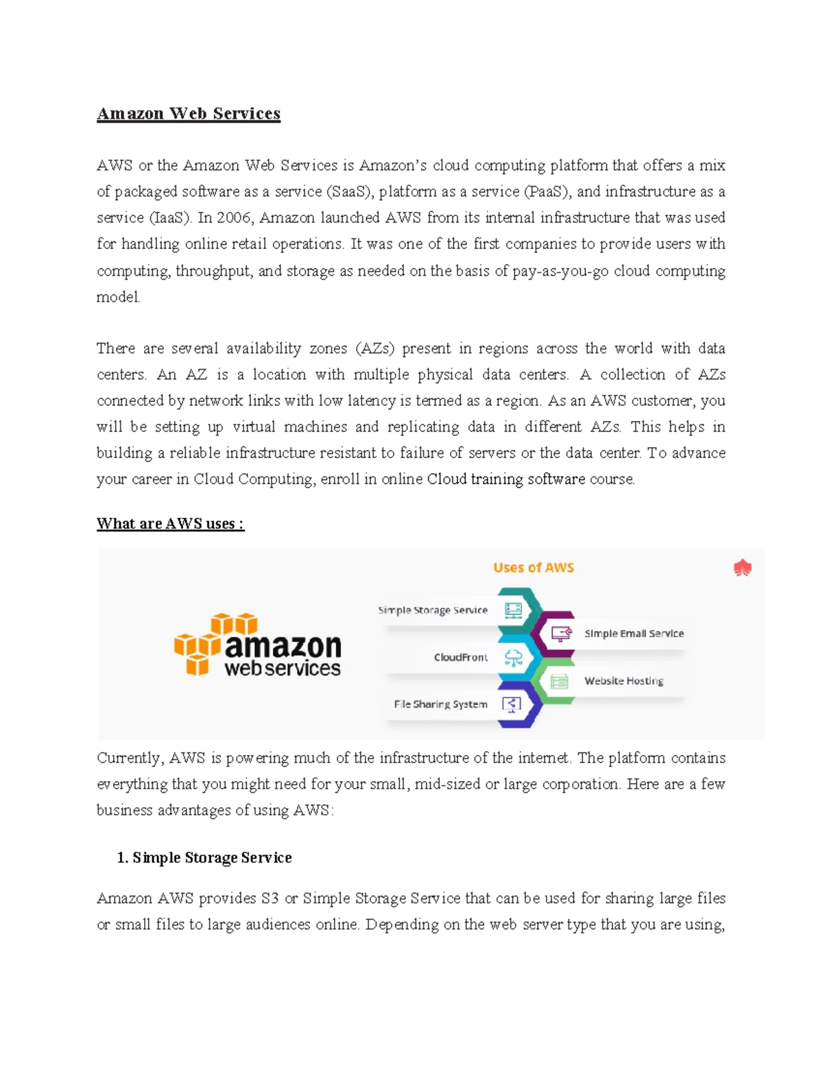 AWS Cloud Computing Overview - Lecture Notes - Studocu