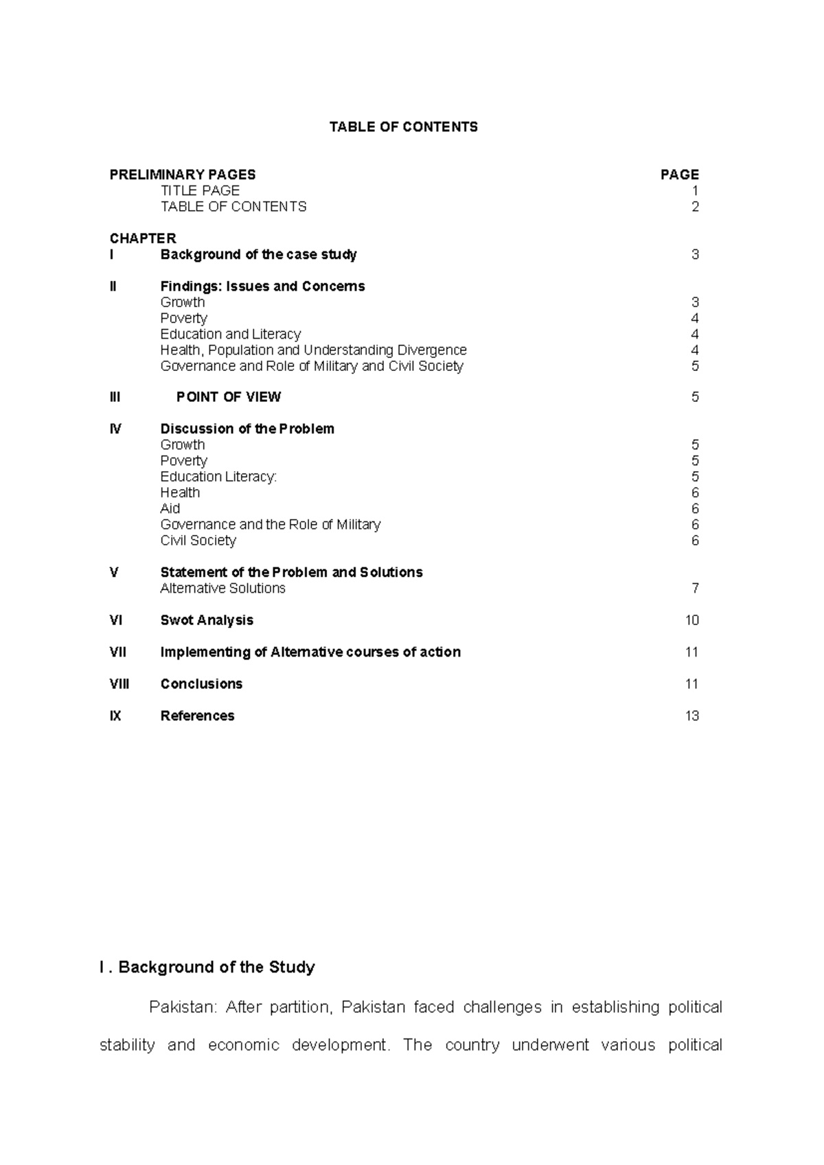 Comparative Economic Development Case Study - ACA 2 Analysis - Studocu