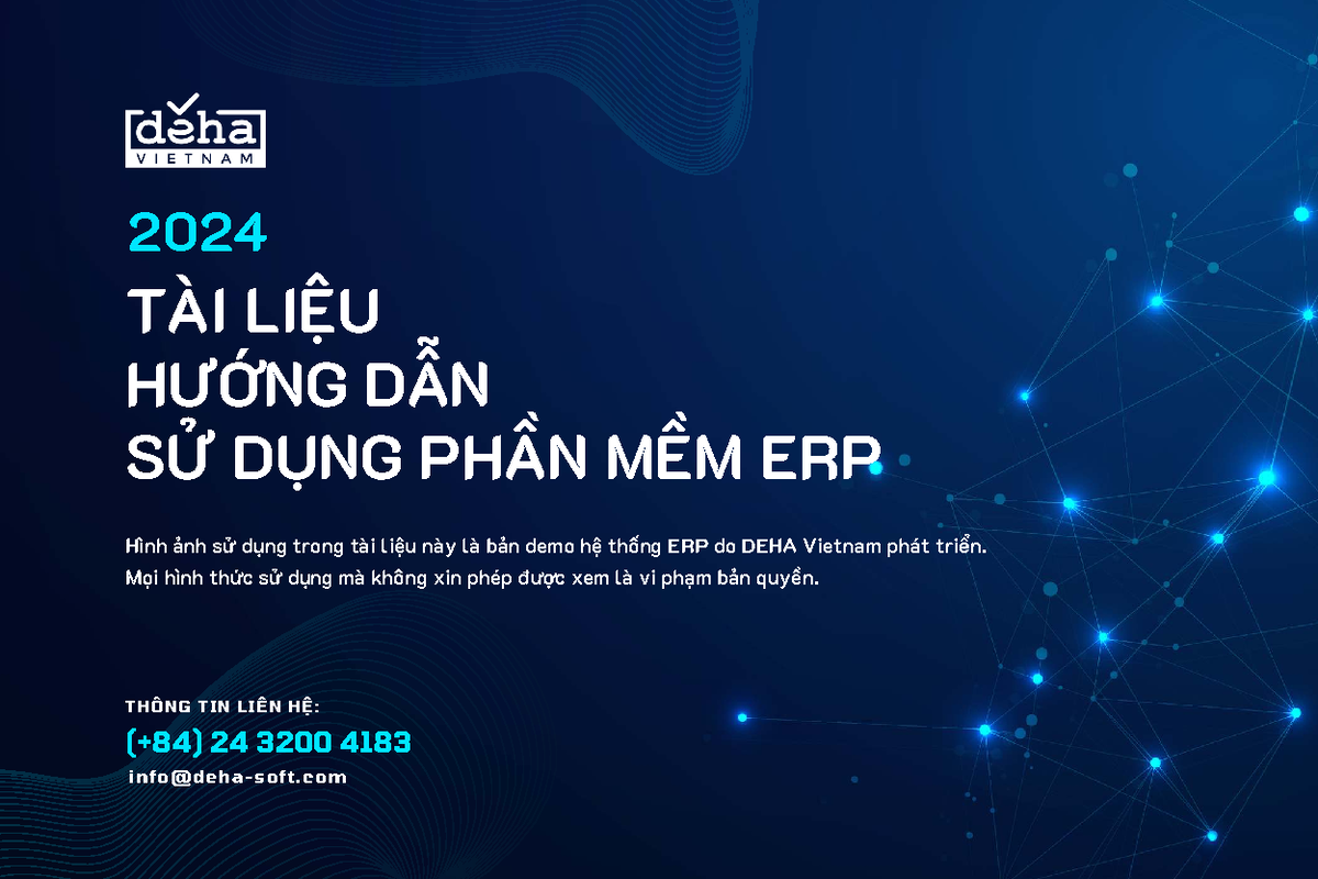 Hướng Dẫn Sử Dụng Phần Mềm ERP DEHA - QLNS 2024 - Studocu