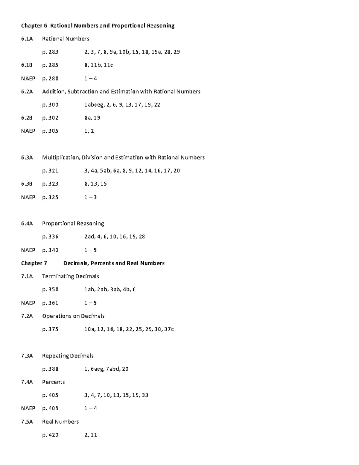 Chapter 6: Rational Numbers and Proportional Reasoning - Studocu