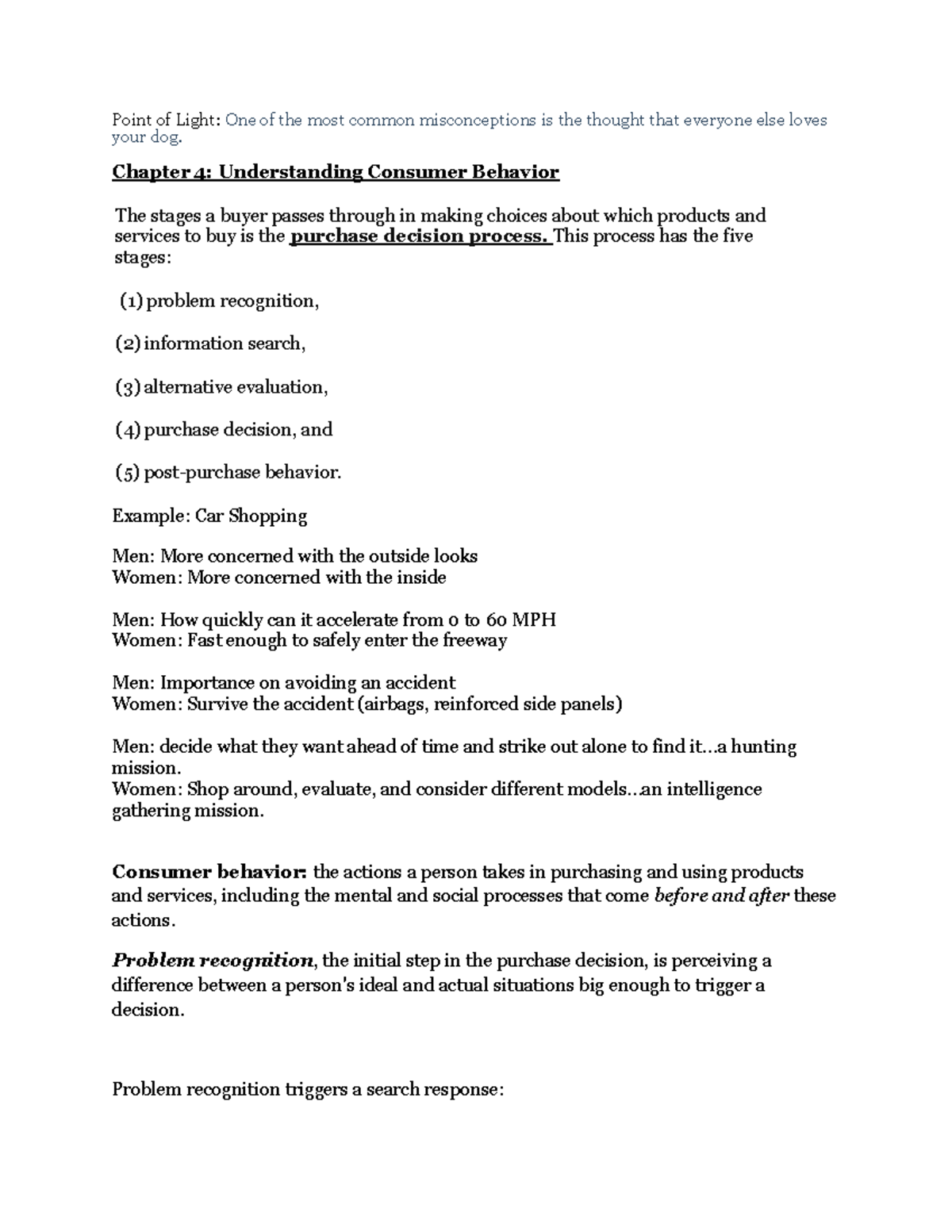 Understanding Consumer Behavior: Key Concepts & Influences (Chapter 4) - Studocu