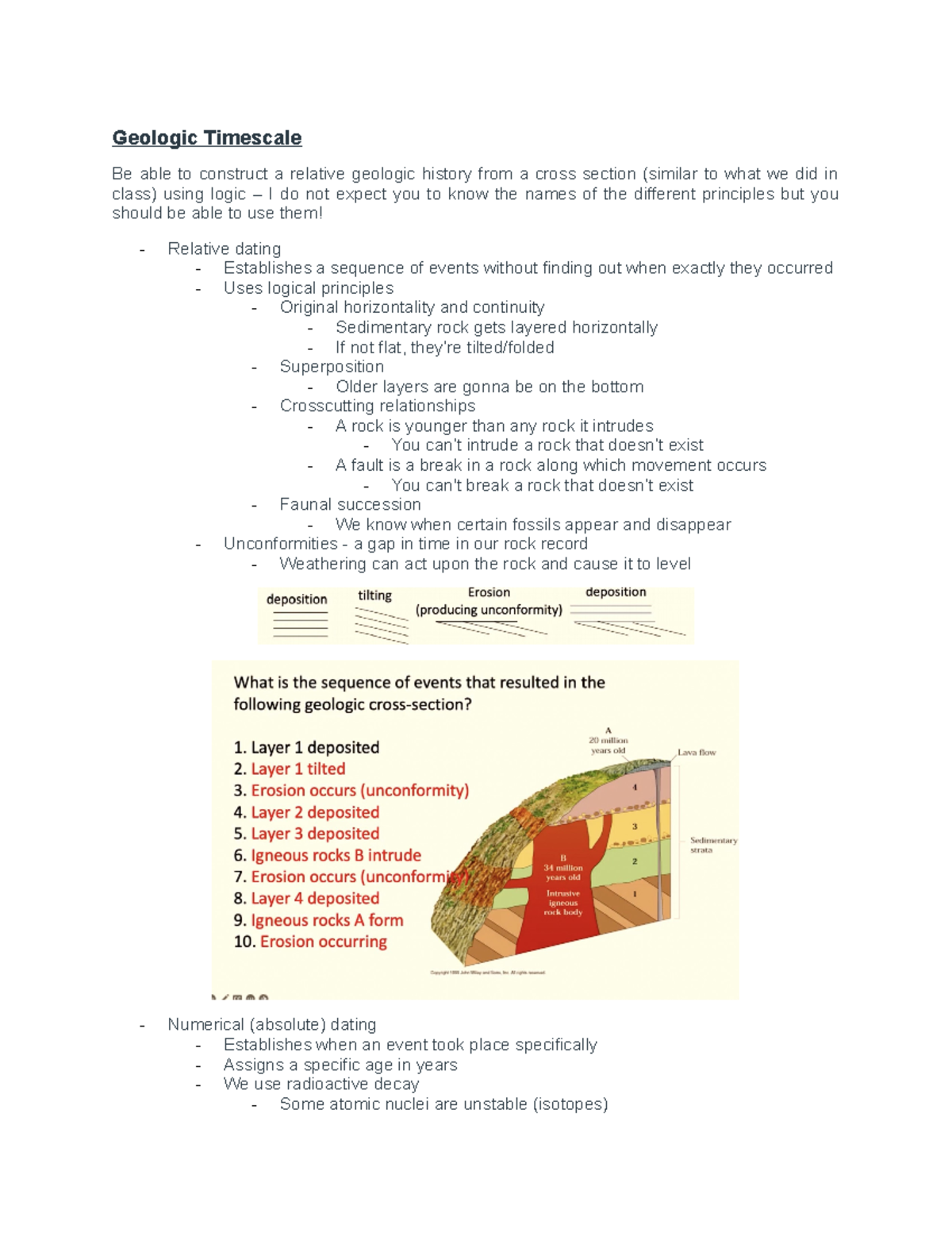 Lecture 8 - Understanding Geologic Timescale & Earthquakes - Studocu