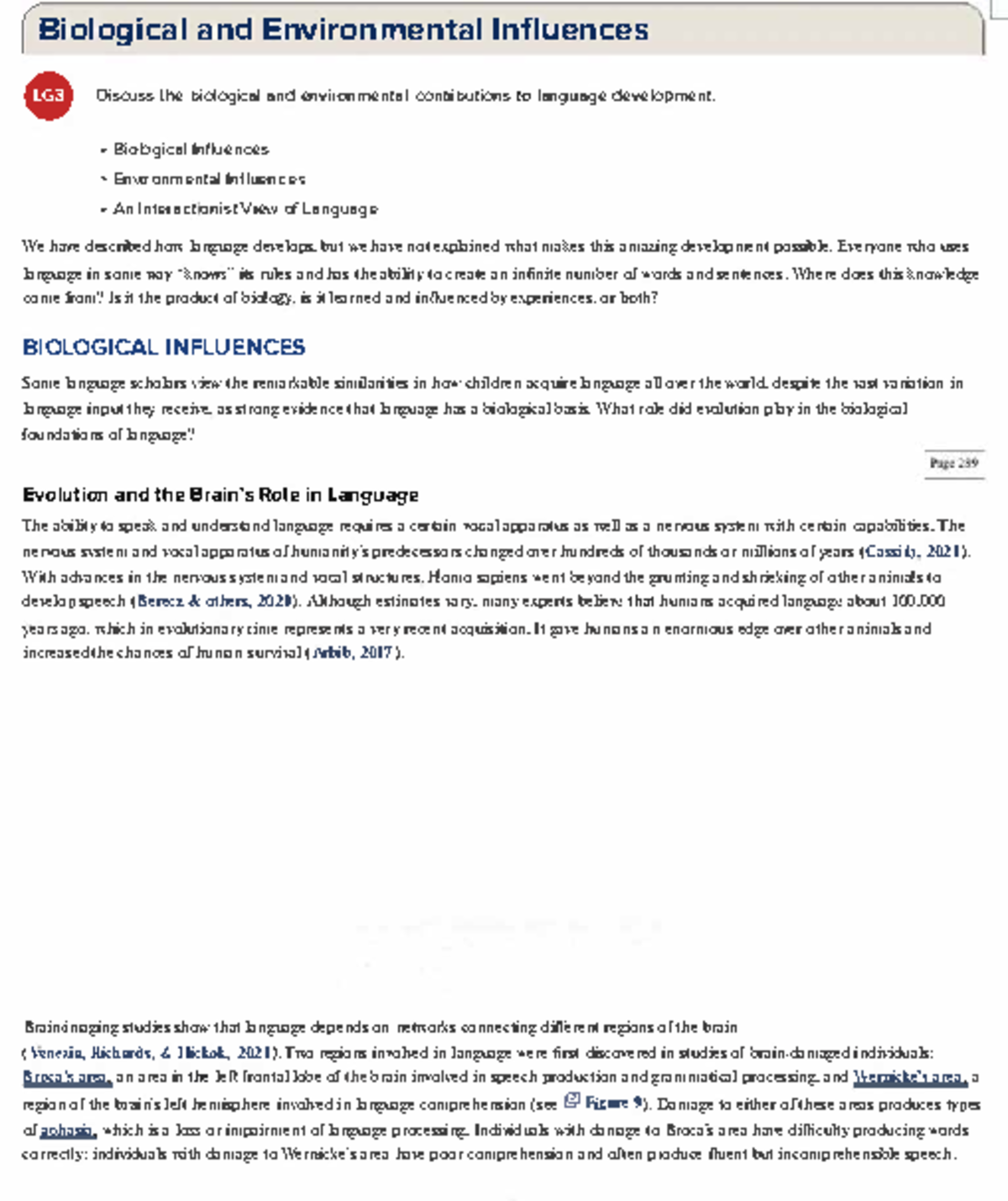 Biological and Environmental Influences on Language Development (PSY ...