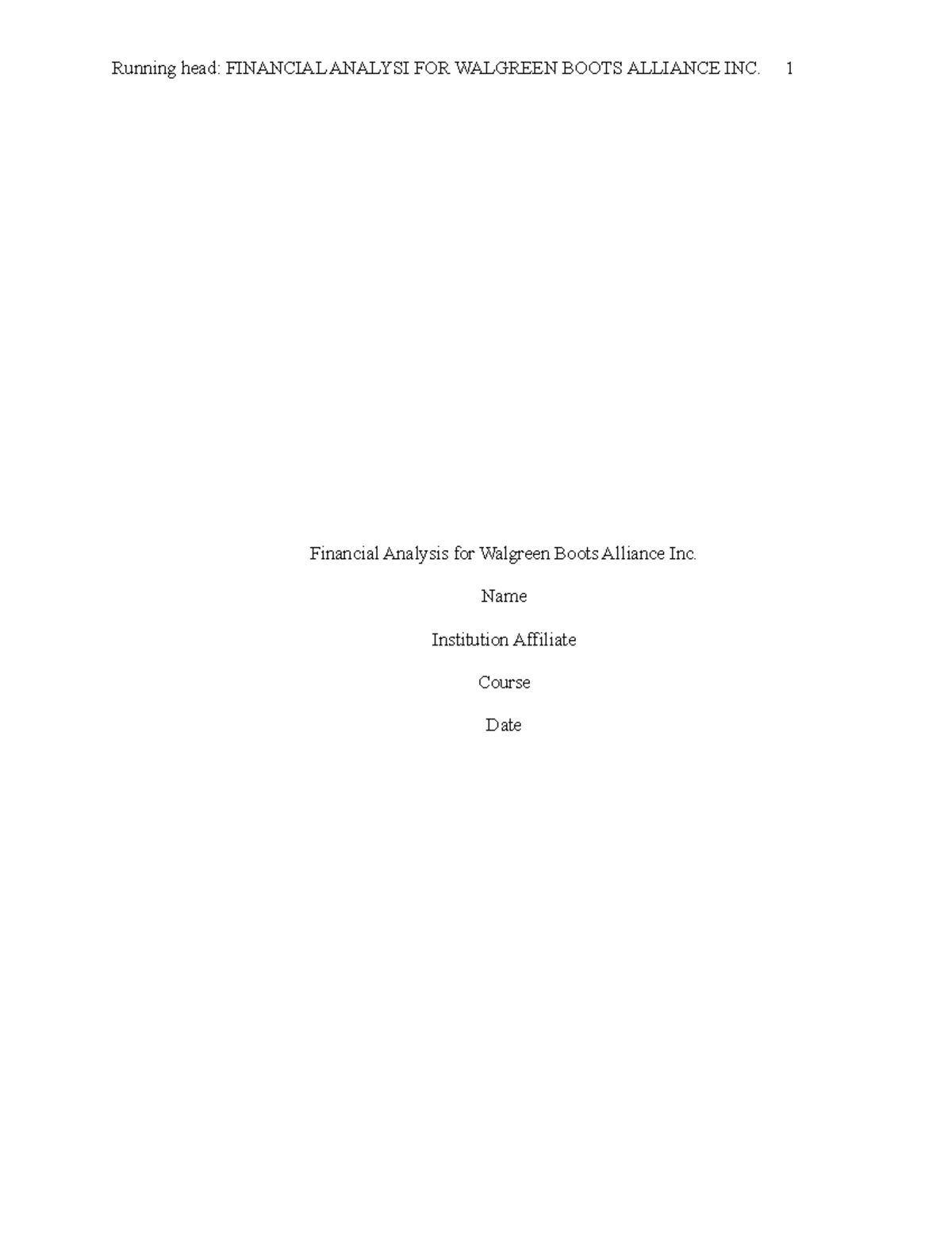 Financial Analysis of Walgreen Boots Alliance Inc: A Detailed Review ...