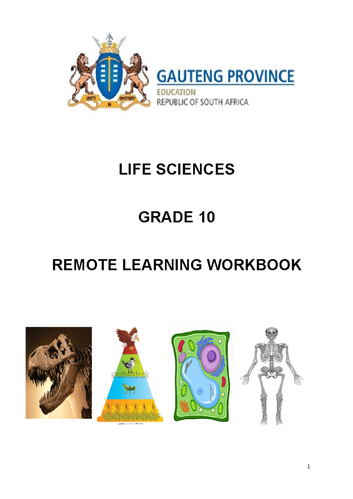 Gr. 10 LIFE Sciences Remote Learning Workbook: Term 1 Notes & Tips ...