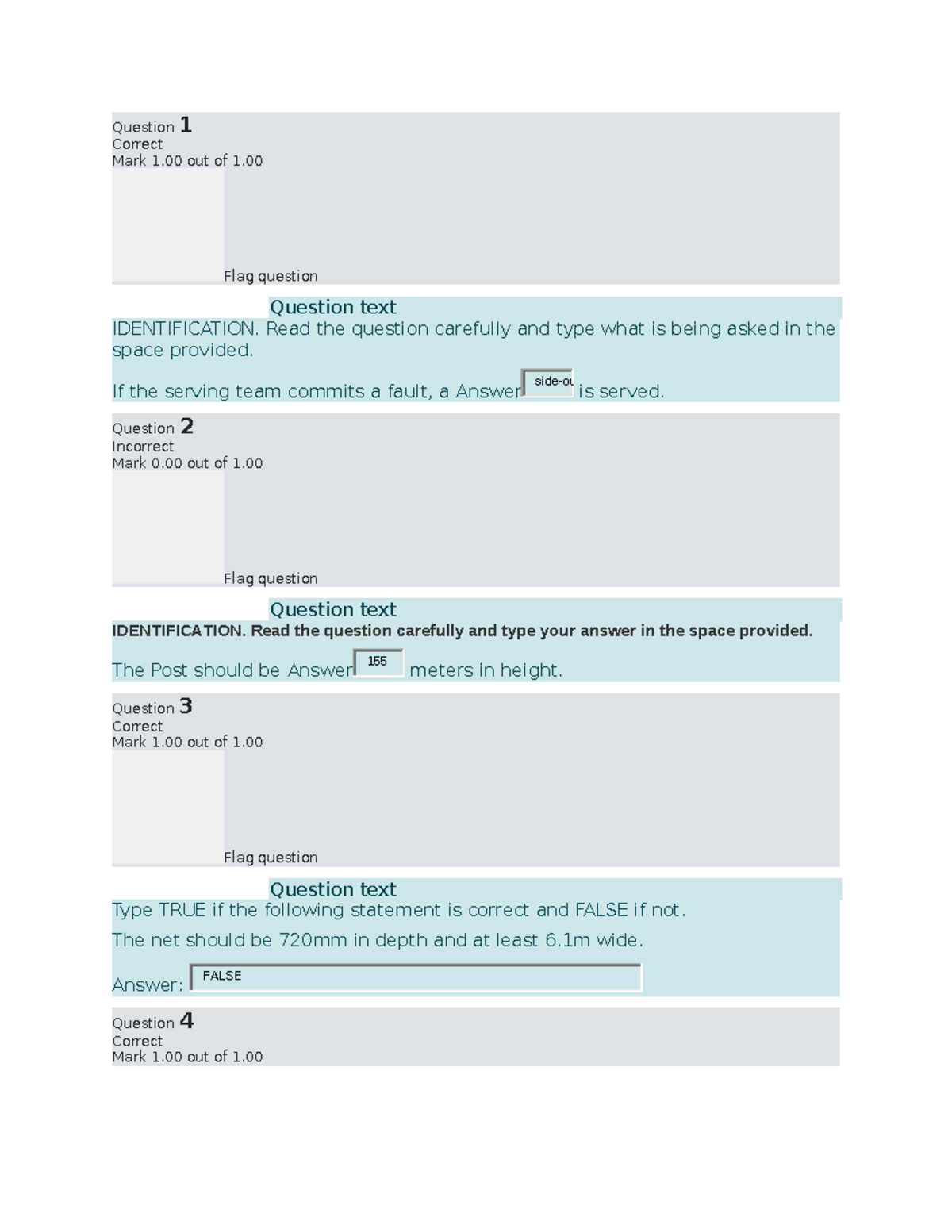 All midterm exam - MID TERM EXAM - Question 1 Correct Mark 1 out of 1. Flag question Question ...