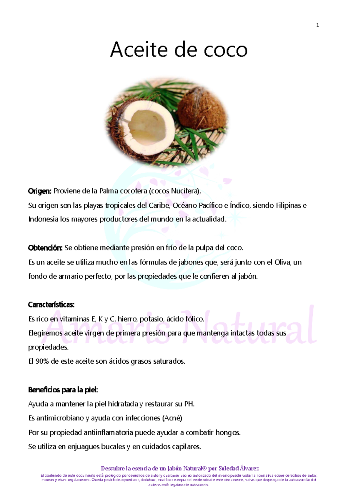 Características del Aceite de Coco: Origen y Beneficios - Studocu