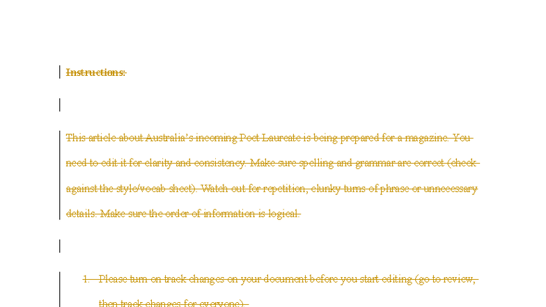 Editing Guidelines for the Incoming Poet Laureate Article (WED 2025 ...