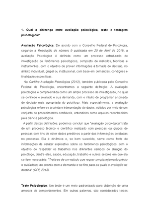 Borderline Personality Questionnaire (BPQ) - BPQ Versão portuguesa do ...