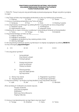 Demonstration Matatag Lesson Exemplar - Department of Education REGION ...