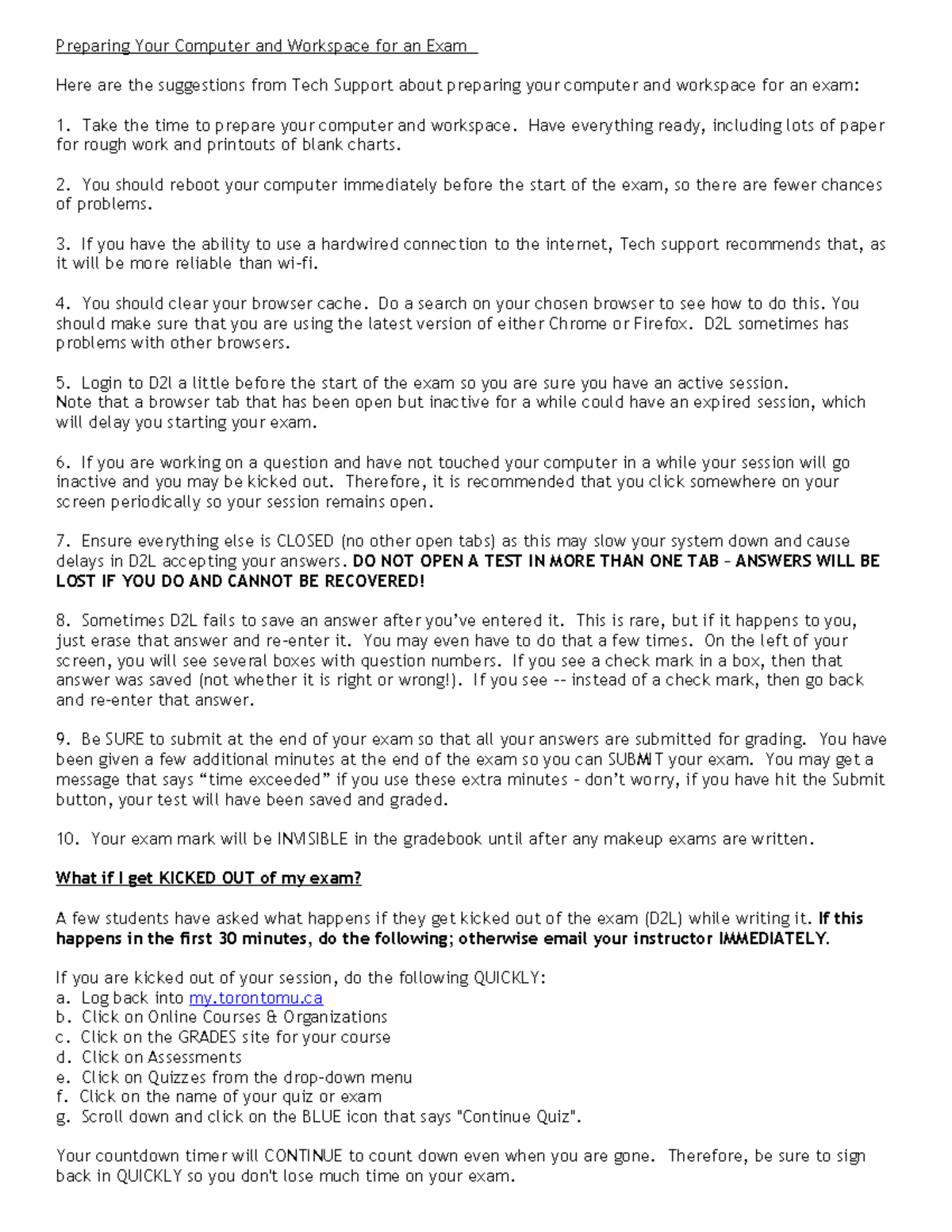 Exam Internet Guidelines: Preparing Your Computer for Success - Studocu