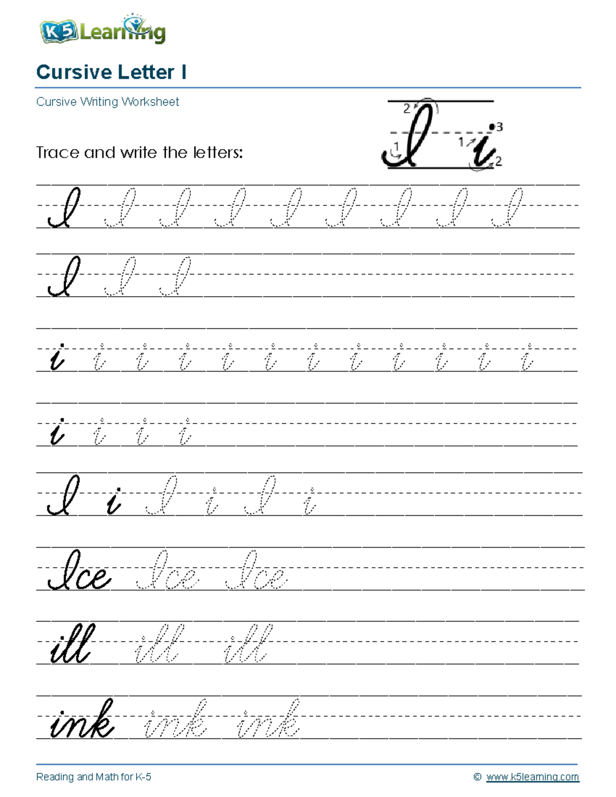 Handwriting letters ii printable - Bachelor of Secondary Education ...
