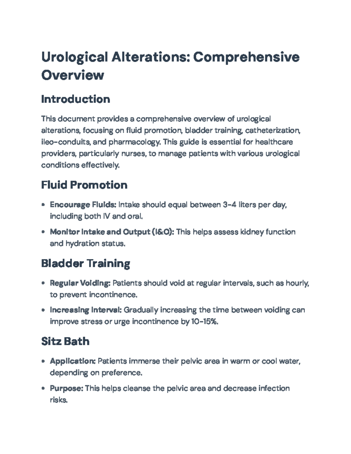 Urological Alterations: Essential Nursing Guide on Management ...