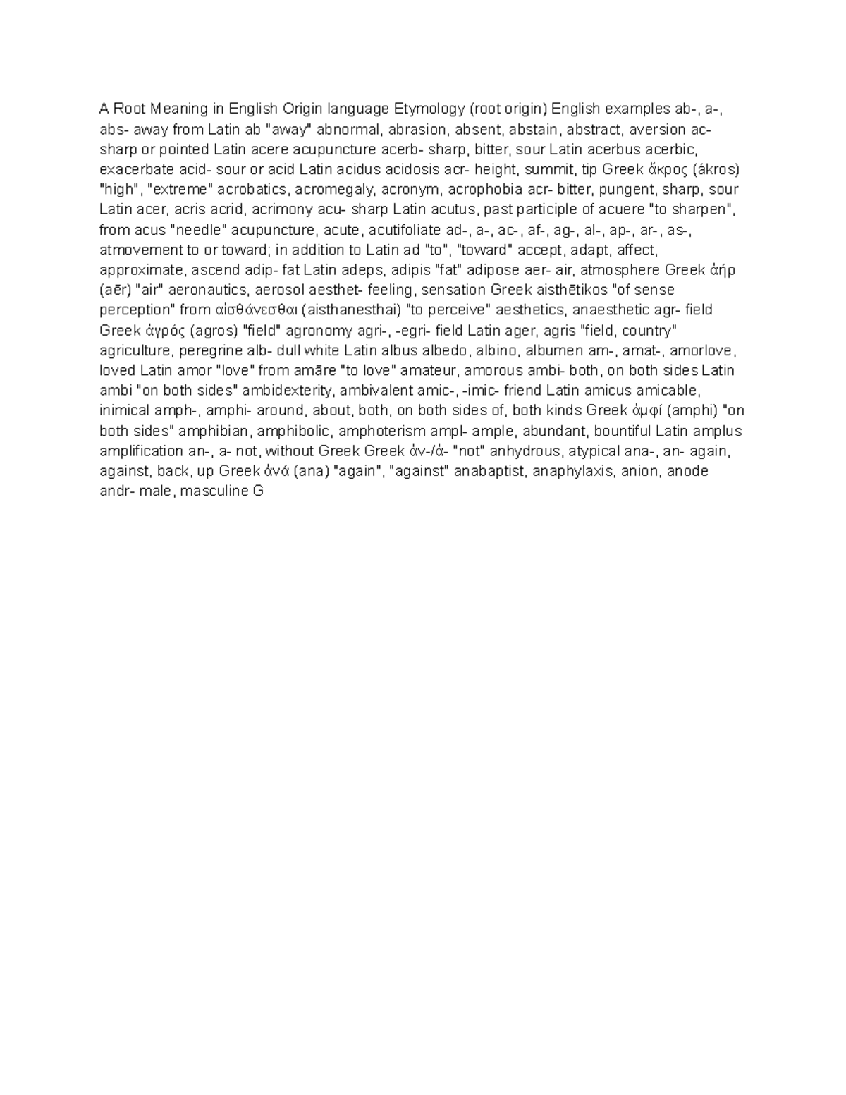 Latin Roots Etymology: Understanding English Word Origins and Examples ...