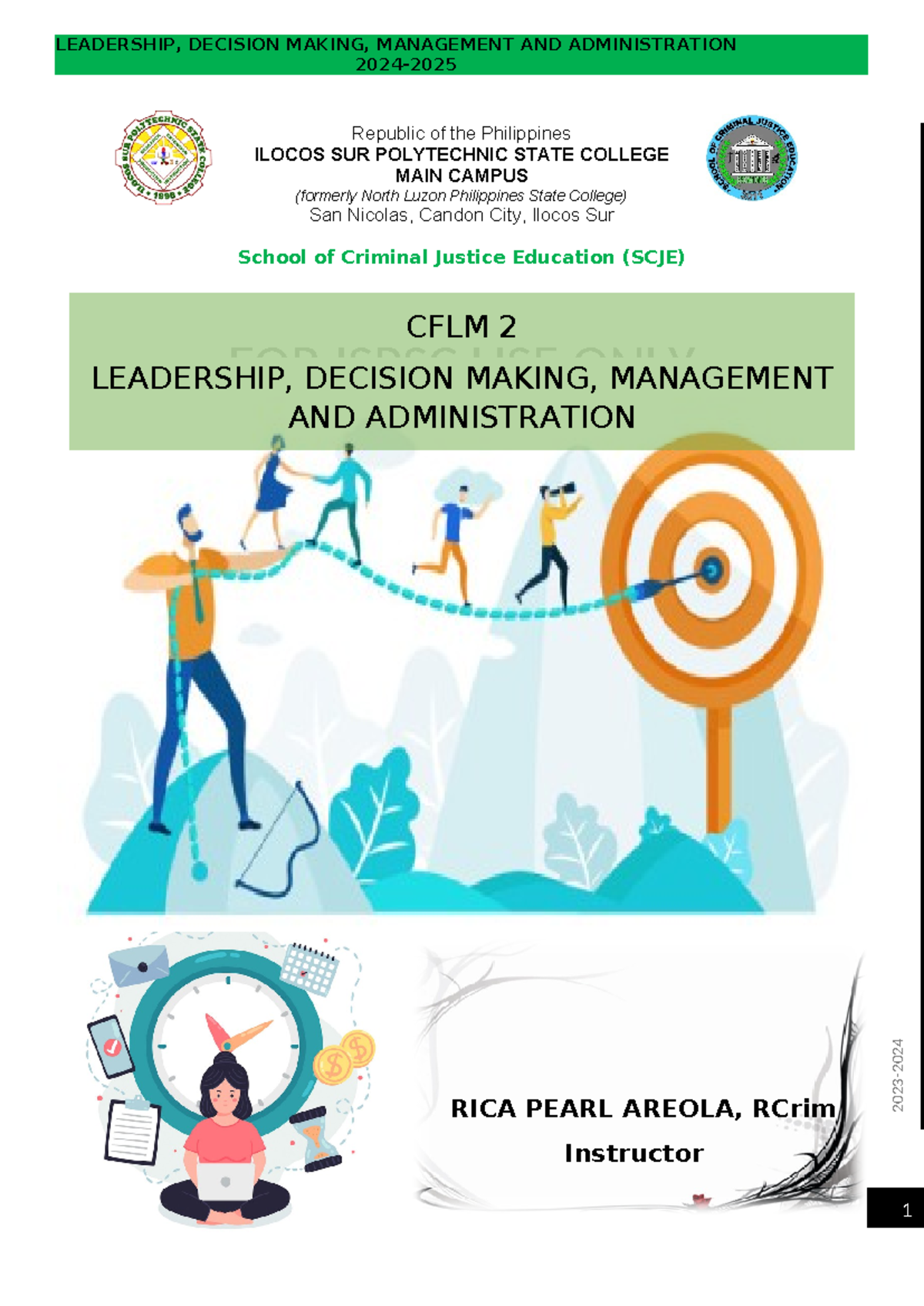 CFLM2 Lecture Notes: Leadership, Management & Decision Making Insights ...
