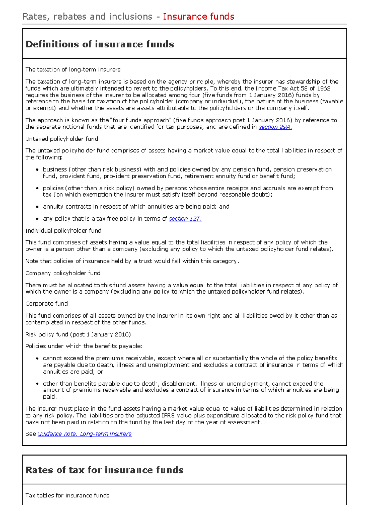Insurance Funds: Definitions, Tax Rates & Capital Gains Tax - Studocu