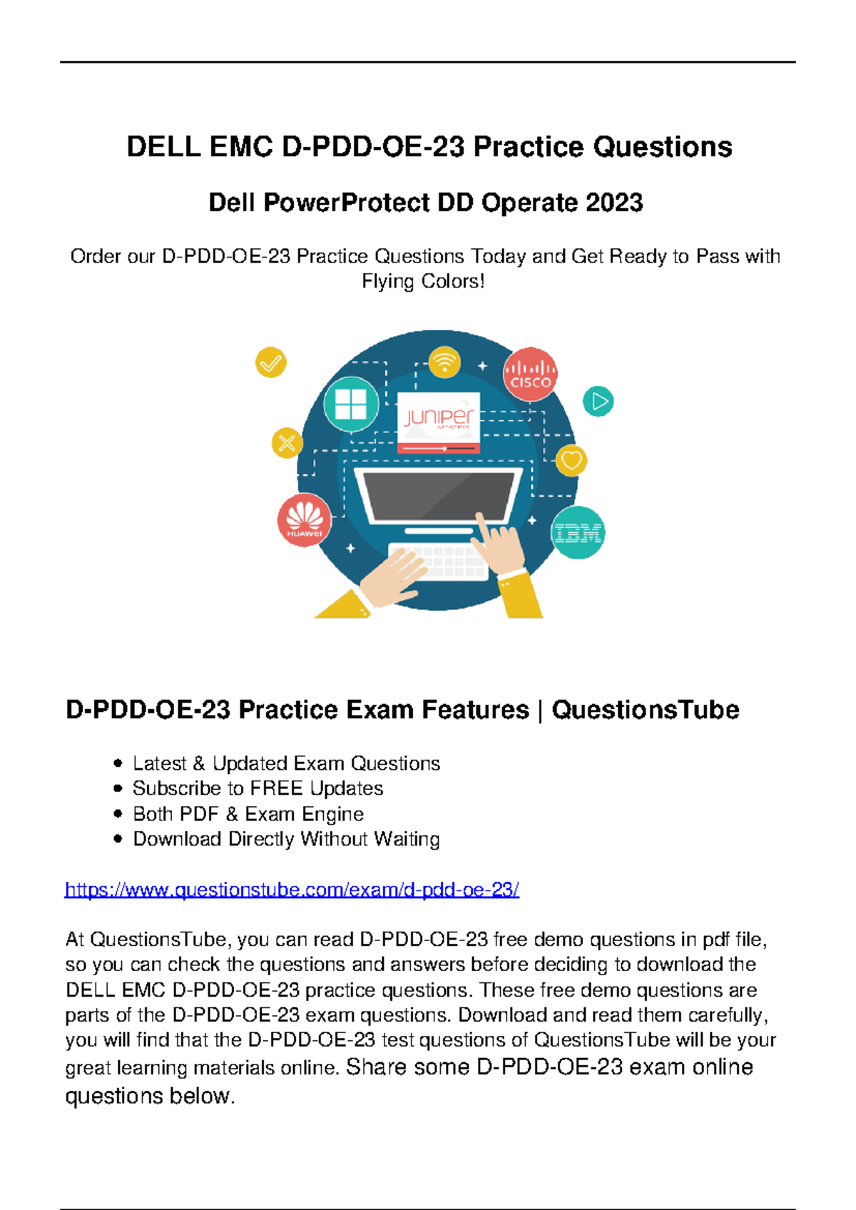 DELL EMC D-PDD-OE-23 Exam Prep: Practice Questions & Key Insights - Studocu