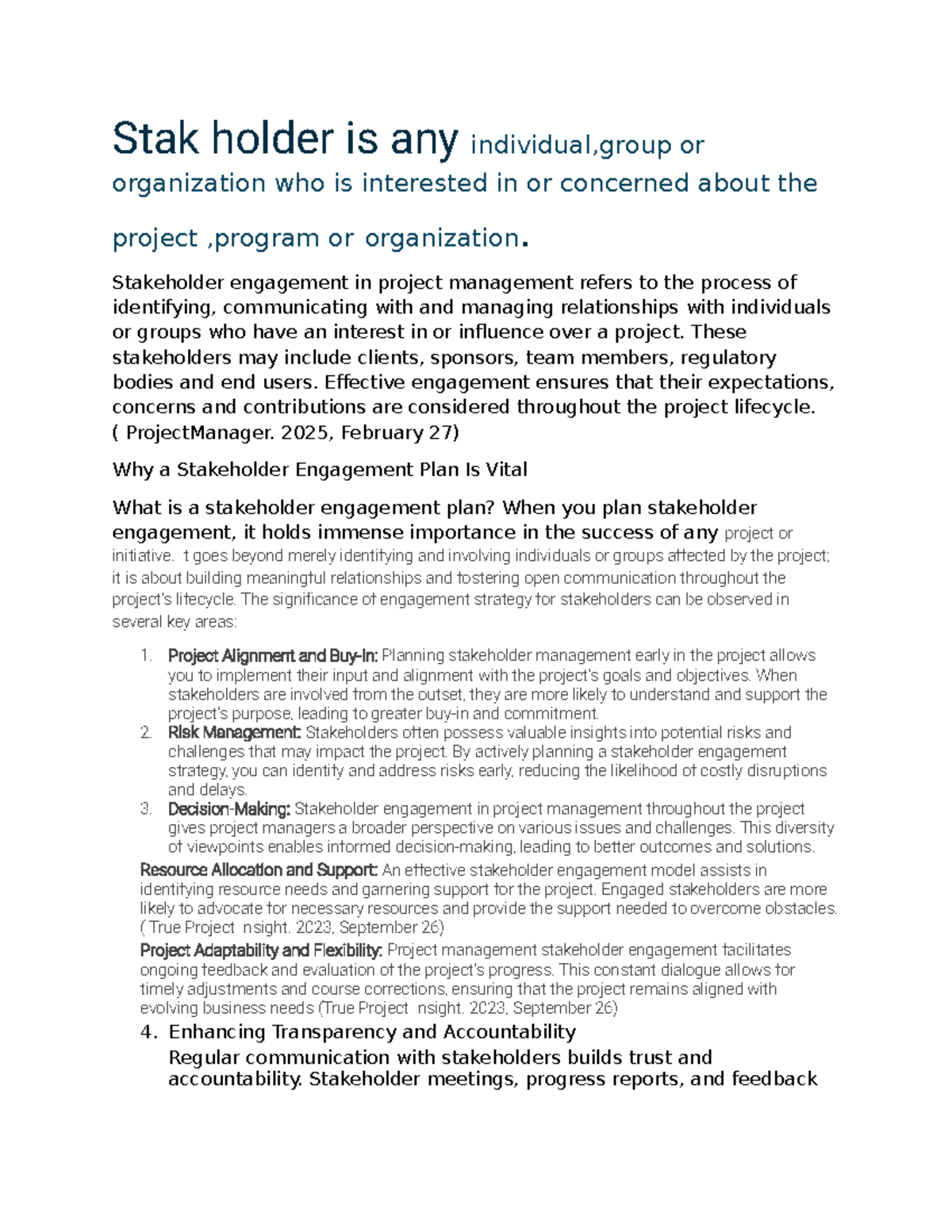 Stakeholder Engagement in Project Management: Importance & Strategies ...