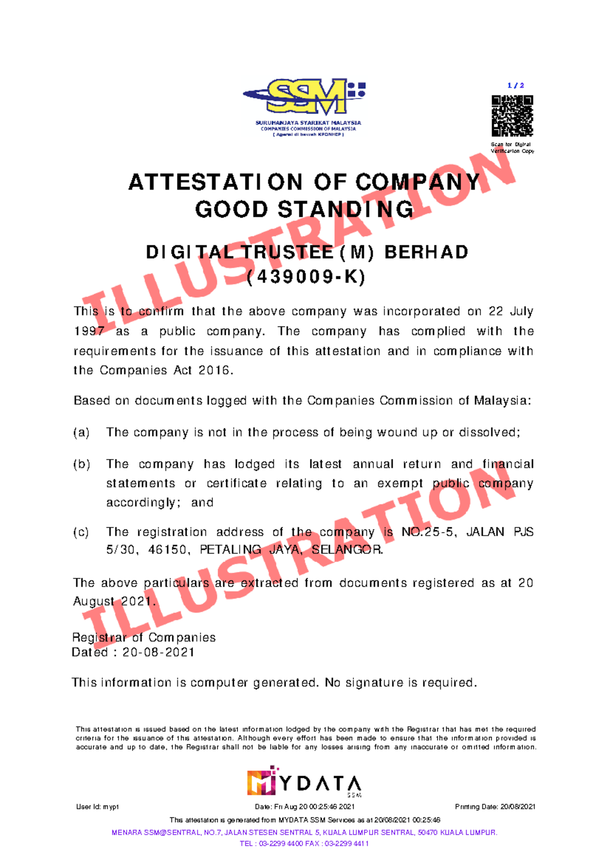 ACGS - Company Good Standing Attestation Criteria & Overview - Studocu