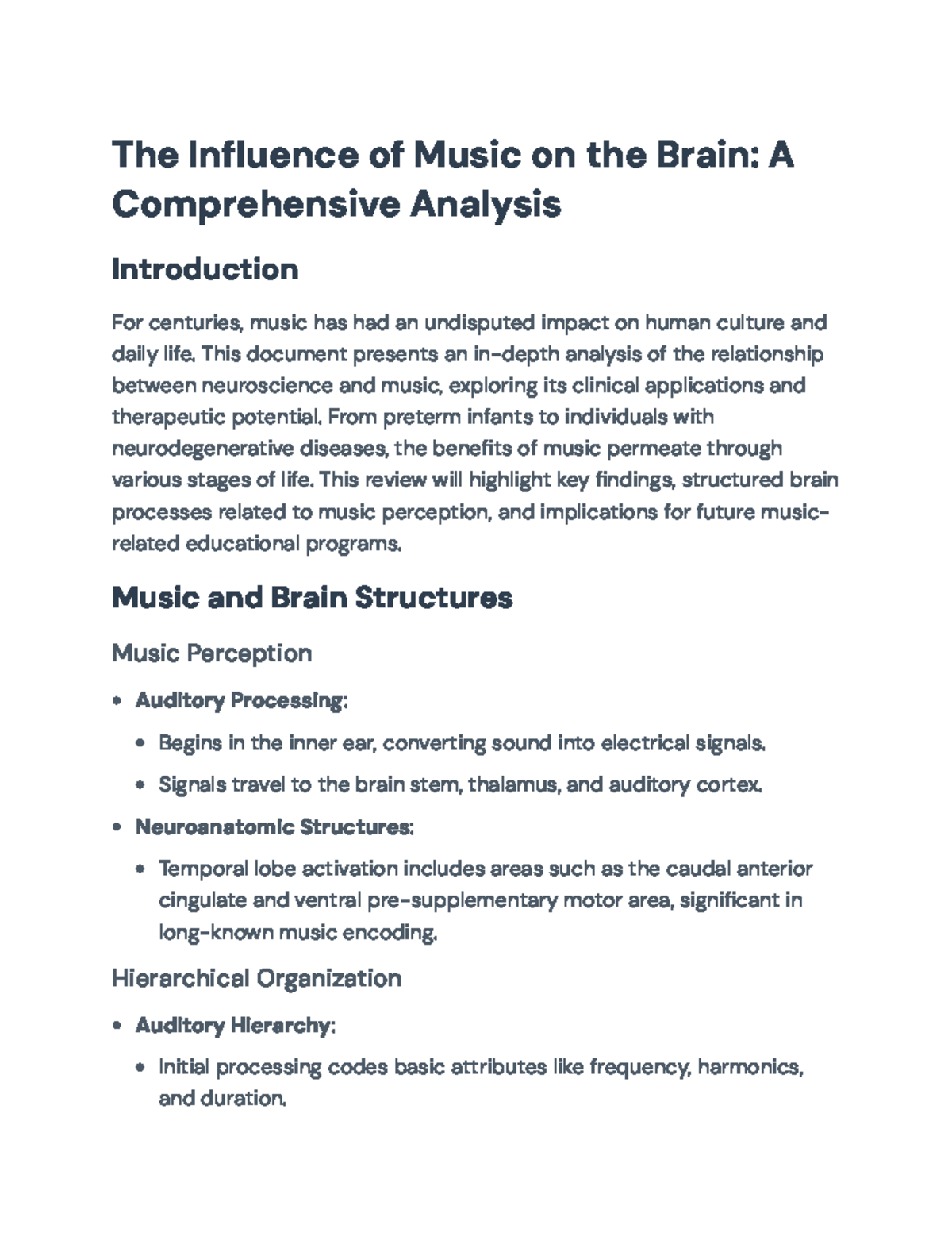 The Influence of Music on the Brain: Clinical Applications and Benefits ...