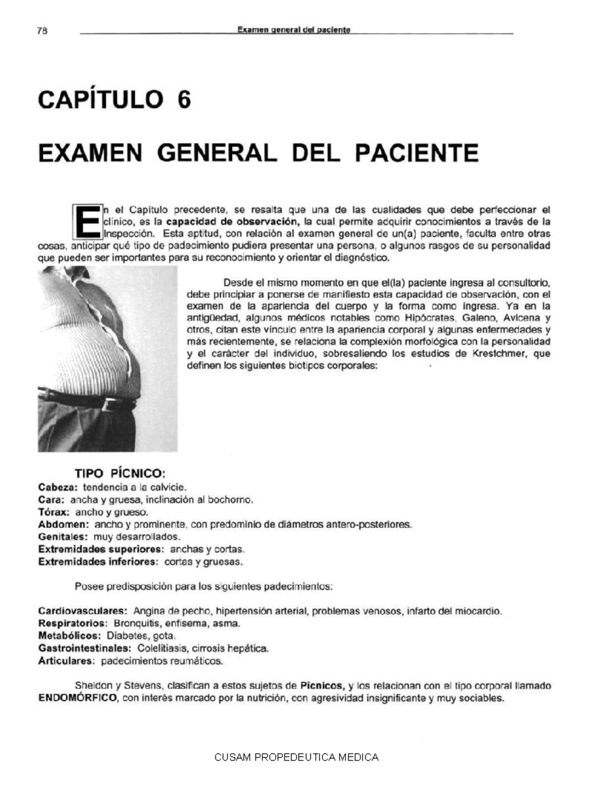 Examen General del Paciente - CUSAM Propeudética Médica - Studocu