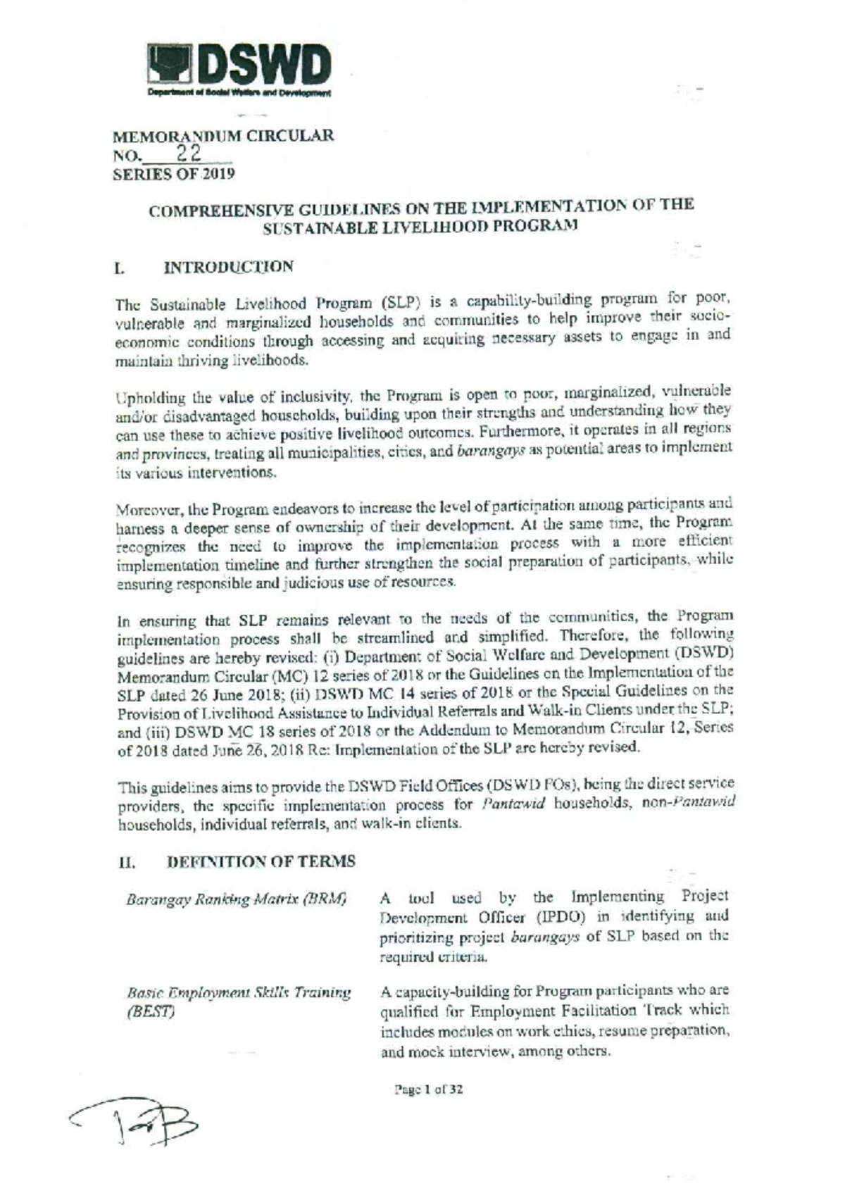 DSWD SLP Guidelines: Comprehensive Overview and Implementation ...