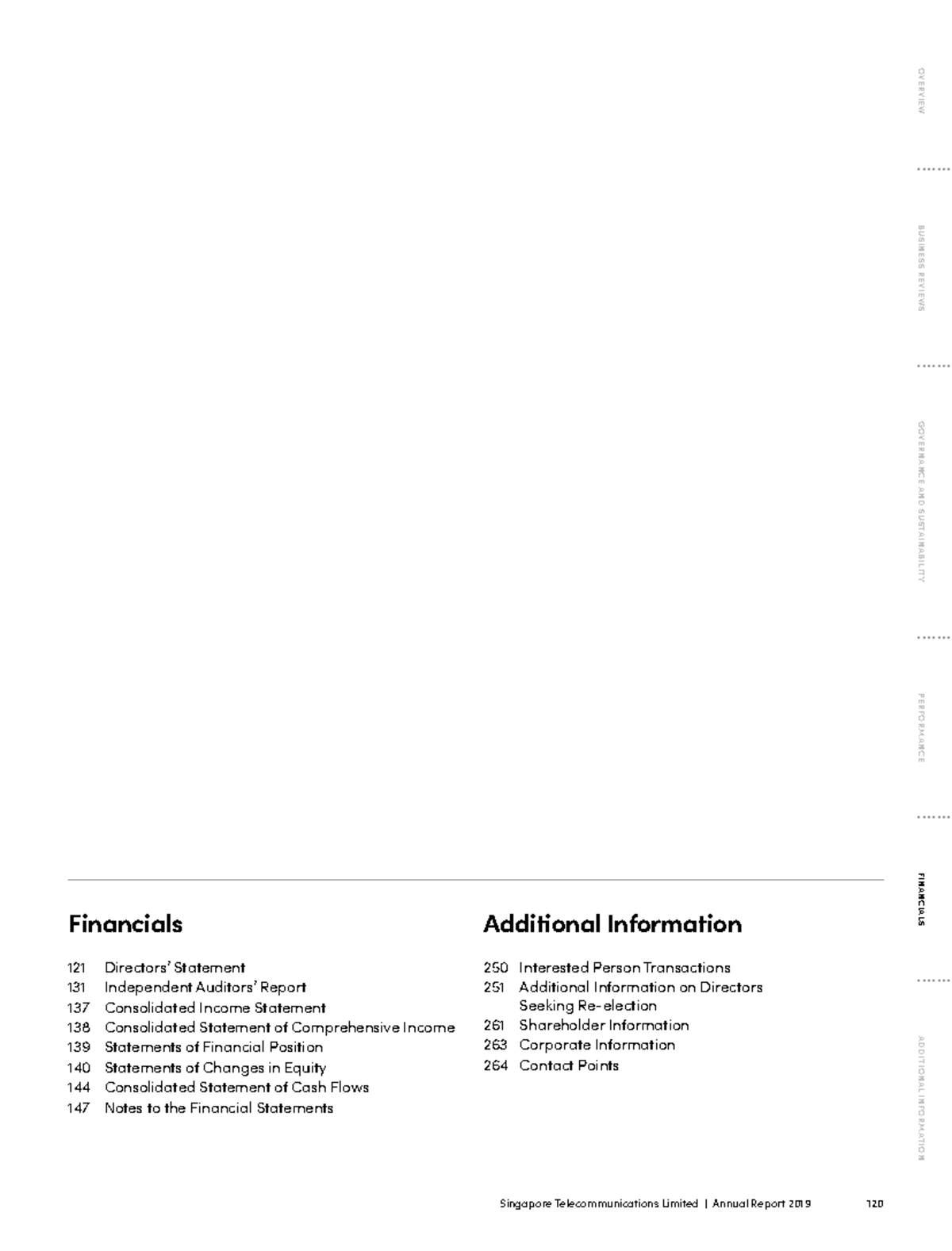Singtel Financial Statements - Financials 121 Directors’ Statement 131 ...