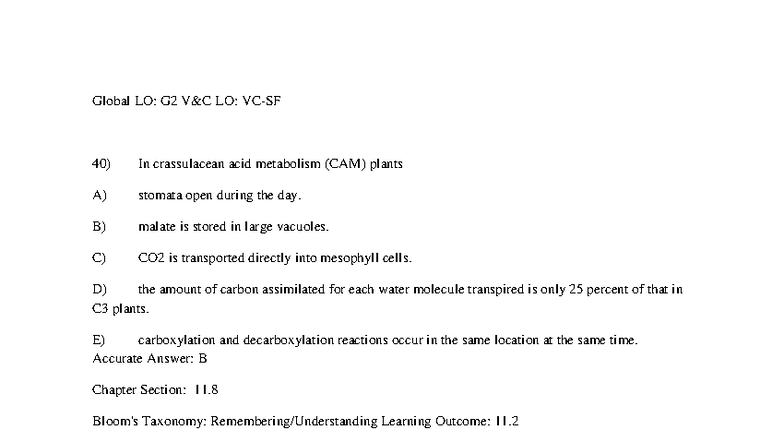 Test Bank for Becker's World of the Cell (10th Ed) - Chapter Insights ...