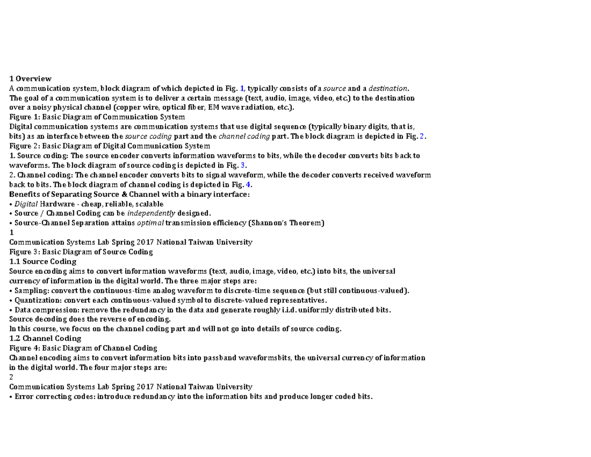 Communication Systems Lab: Overview of Sampling & Modulation Techniques ...