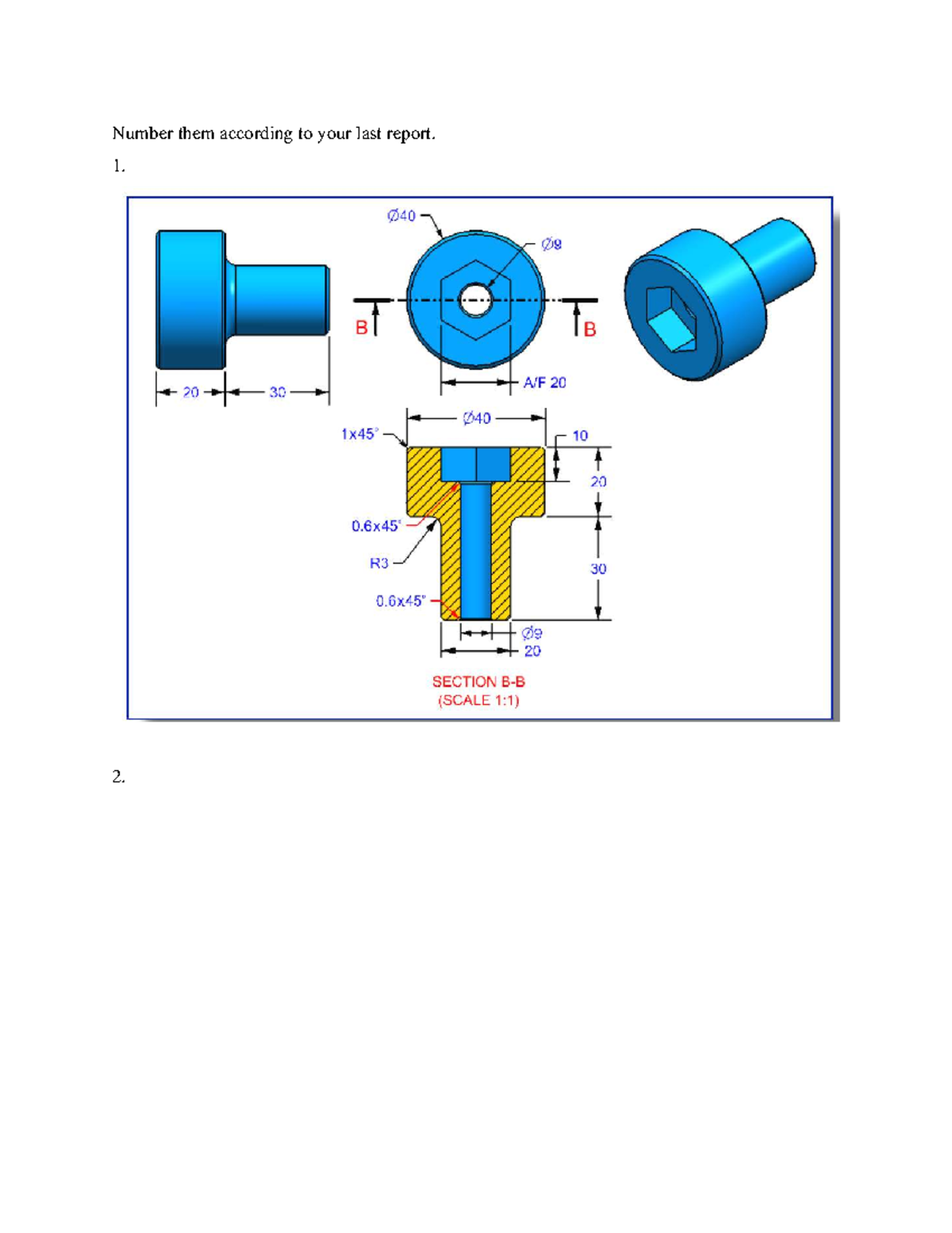 3D Object - This was a practice drawing - Computer Aided Design ...