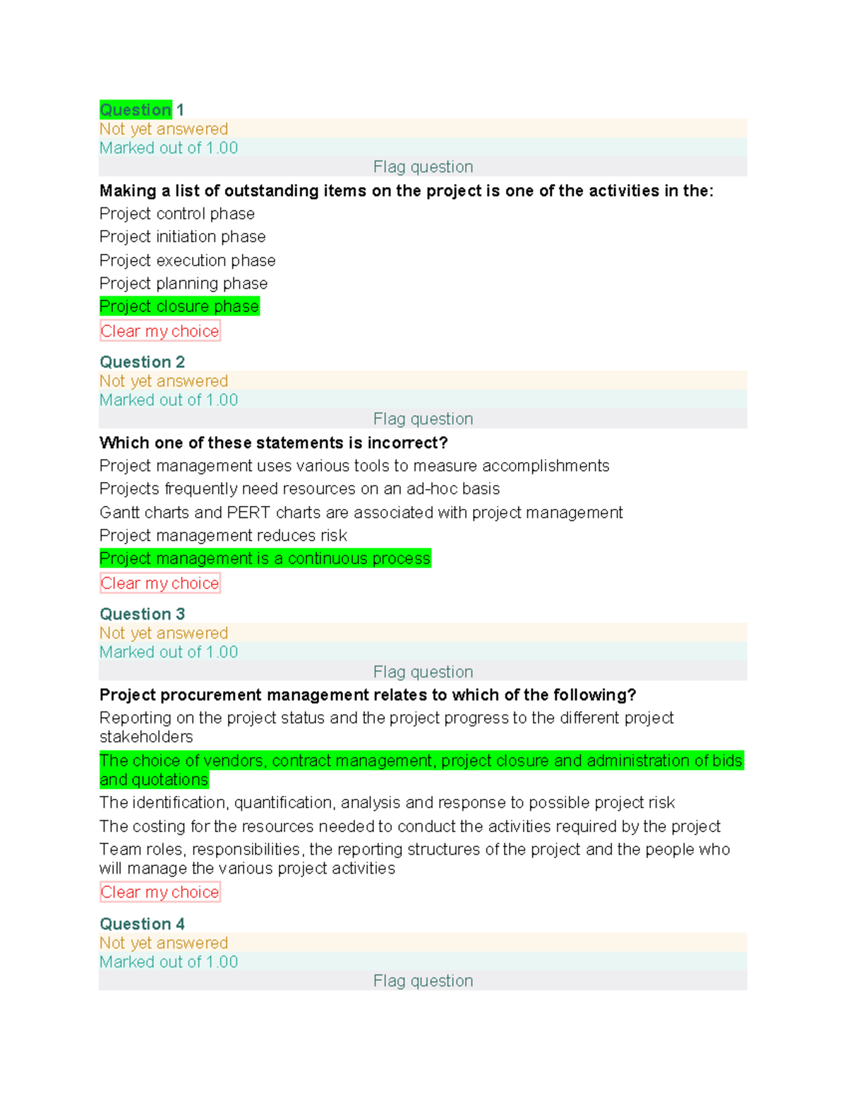Project Management Assessment: Key Concepts and Tools (PMT 101) - Studocu