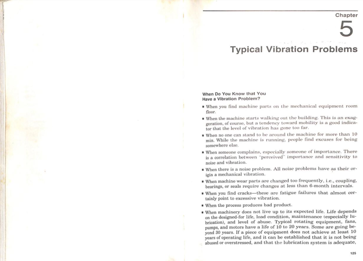 Chapter 5: Typical Vibration Problems in Machinery Vibration Analysis ...