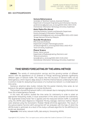 Arima - Lecture 6: Autoregressive Integrated Moving Average Models ...