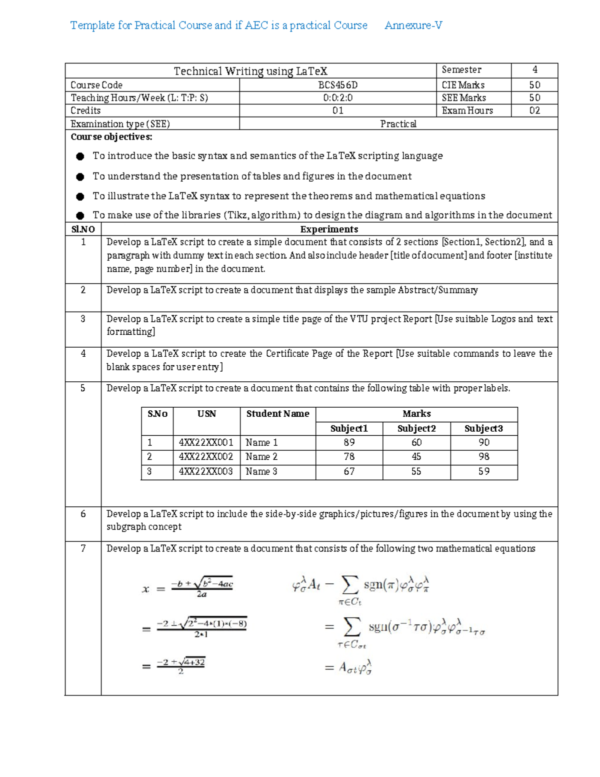 BCS456D Practical Template for Technical Writing Using LaTeX - Studocu