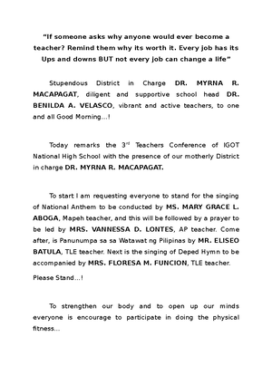 Emcee SCRIPT (Conference or Meetings) - Office of the Curriculum ...