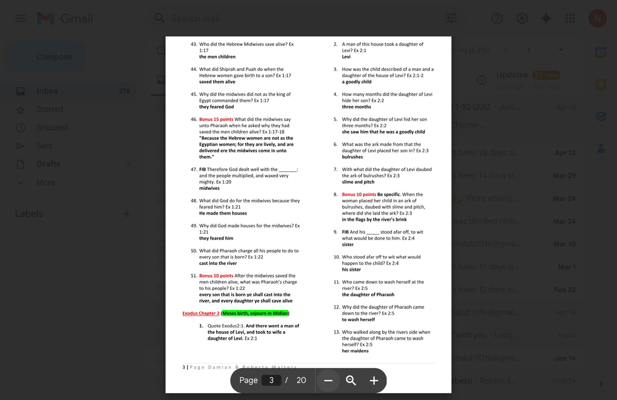 Exodus Chapters 1-2: Study Guide for Quiz Prep (Final Exam) - Studocu