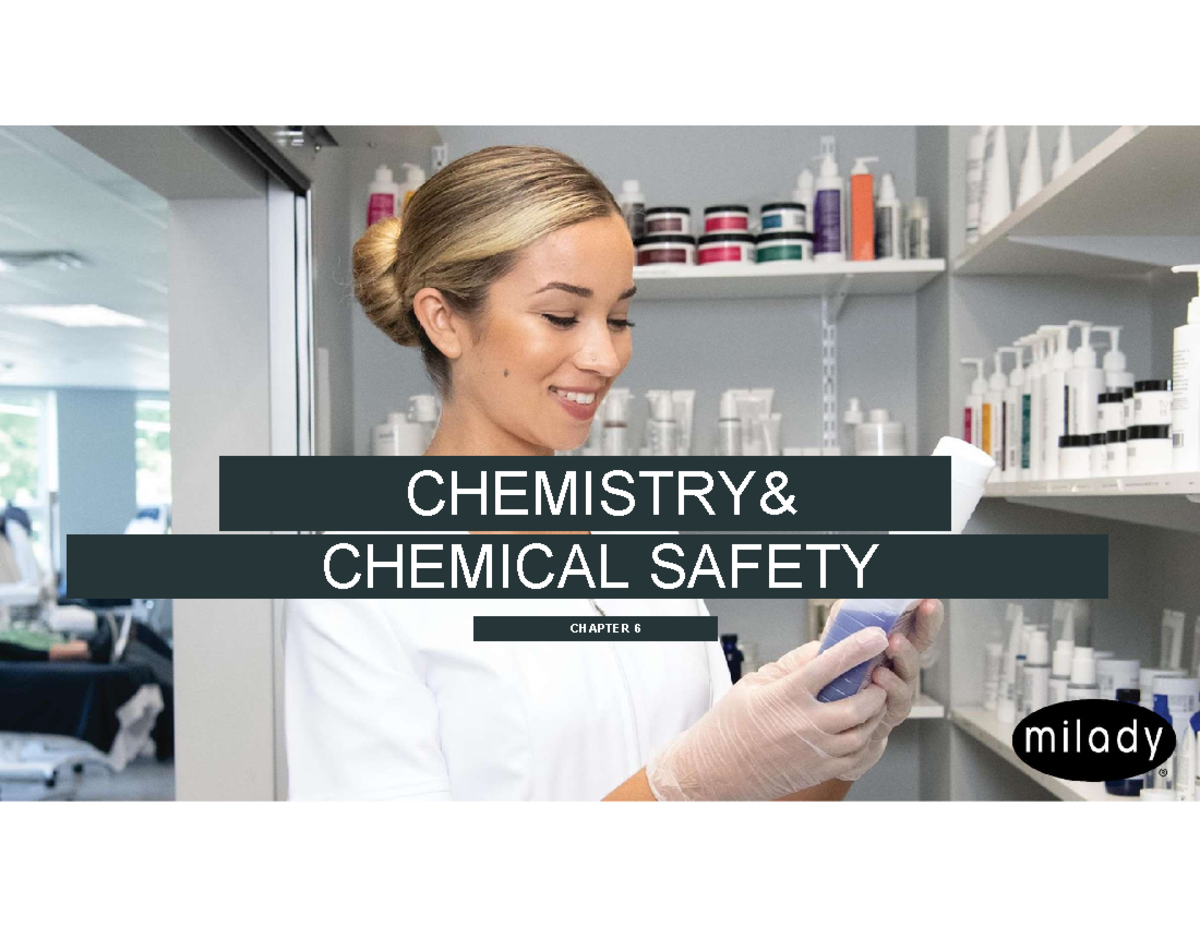 Chapter 6: Chemistry & Chemical Safety for Beauty Pros - Studocu