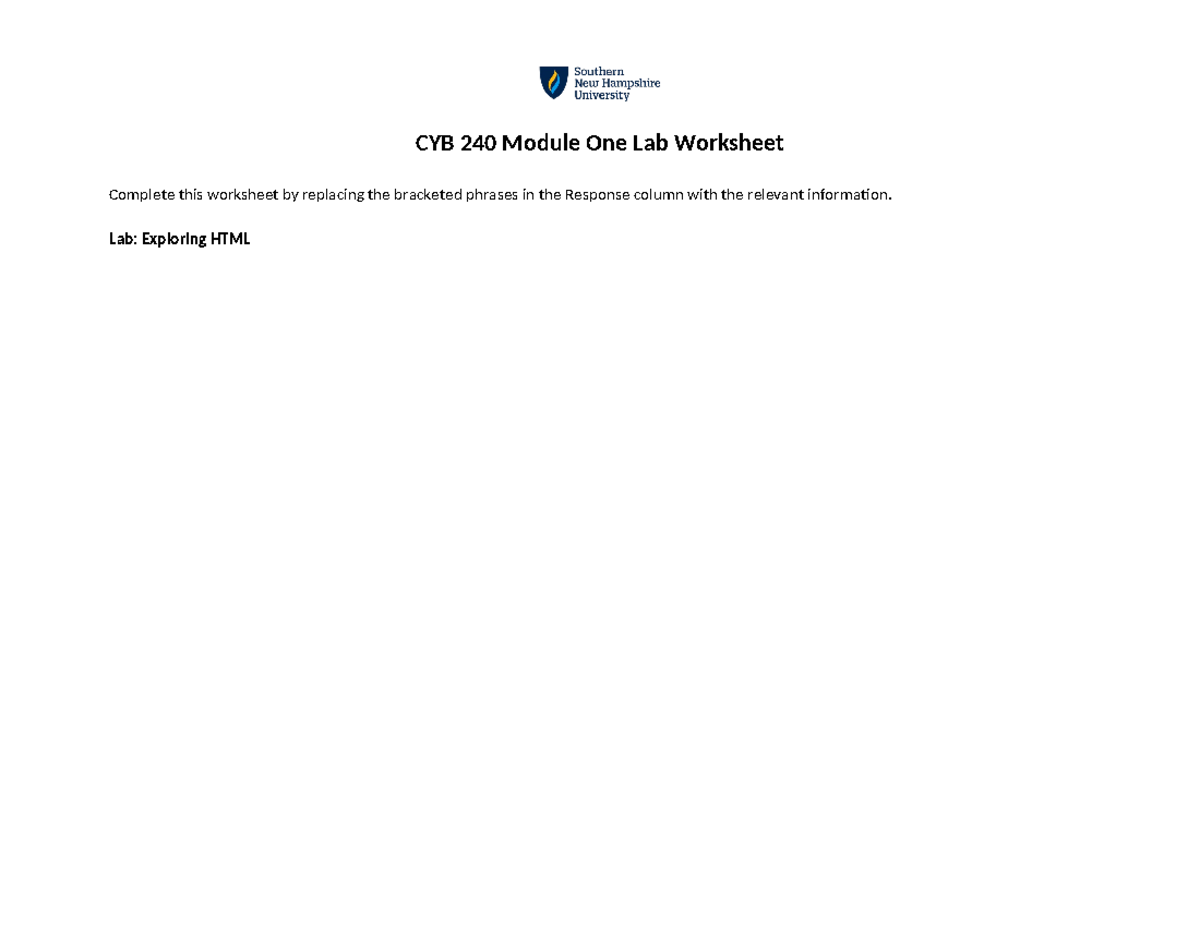 Wek1cyb - Lab2 - CYB 240 Module One Lab Worksheet Complete this ...