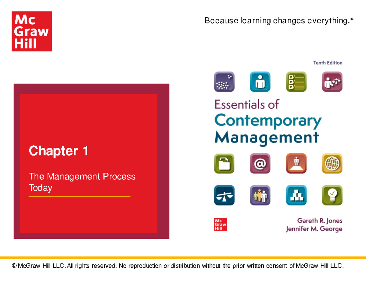 Mgm chap 1 - simplified notes of chapter 1 - Because learning changes ...