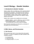 Class notes for Studying NCEA level 2 Biology in NCEA - 12 (NCEA 2 ...