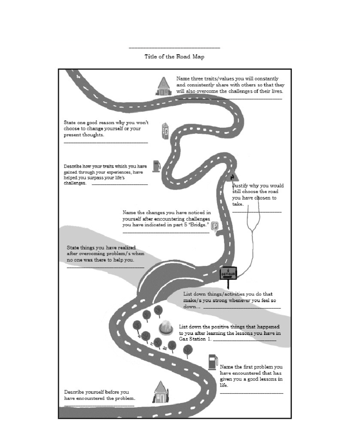 Personal Development Road Map Activity: Overcoming Challenges and ...